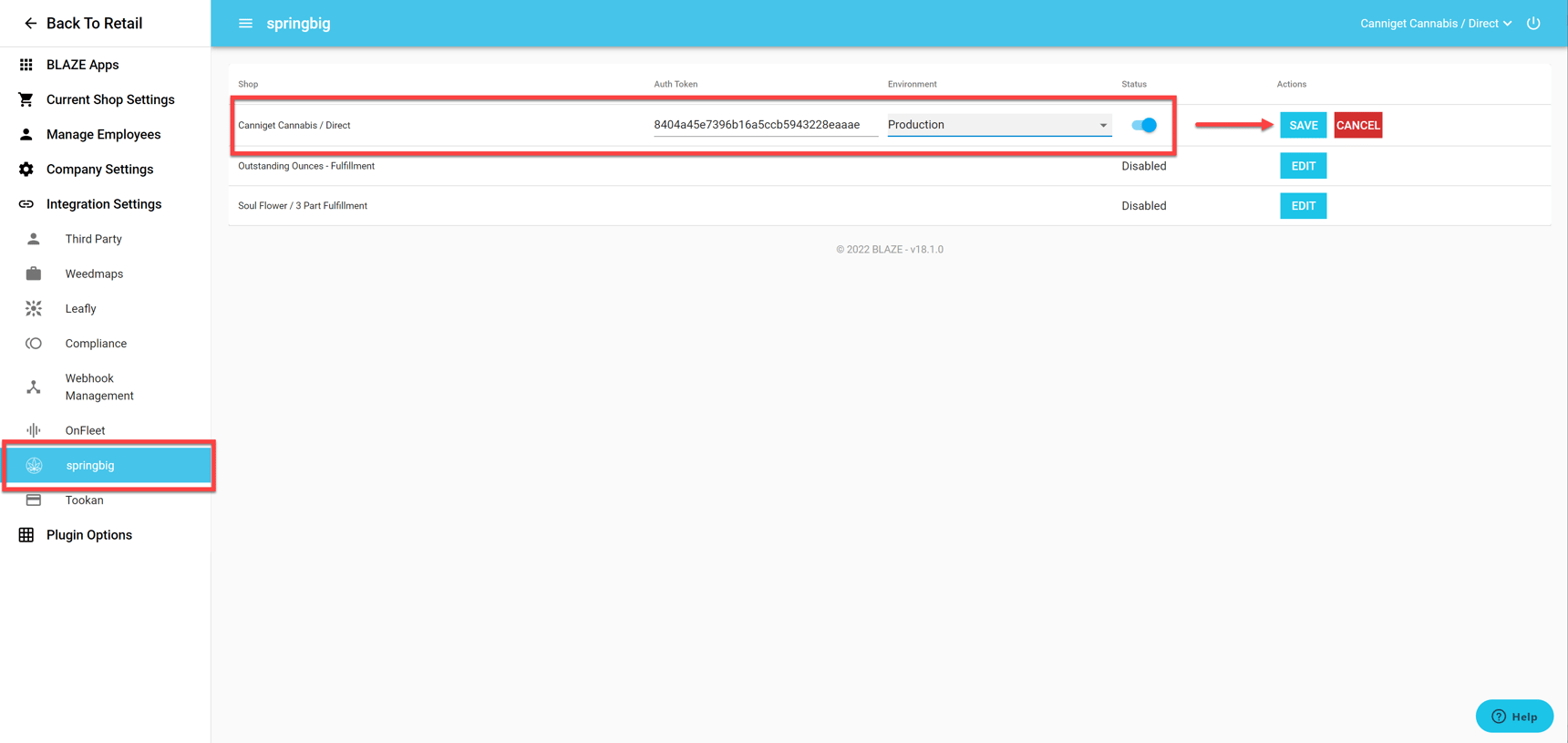 Retail | BLAZE x springbig Integration